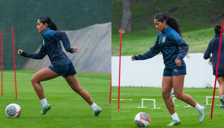 Juana Plata se mantiene en entrenos con las Rayadas