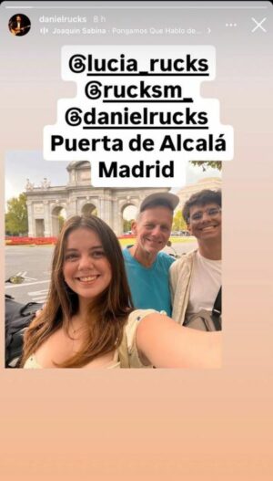 Daniel Rucks en su "eurotrip" familiar