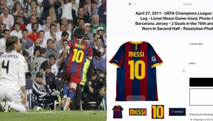 La camiseta de Messi que pasó de la basura a valer miles