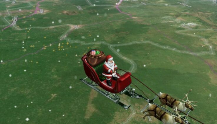 ¿Y Santa Claus? Así se puede seguir su recorrido por el mundo