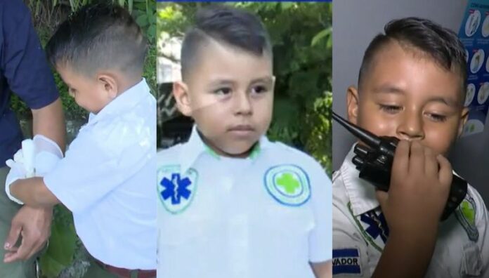 Harold, el pequeño gran socorrista de Cruz Verde Salvadoreña